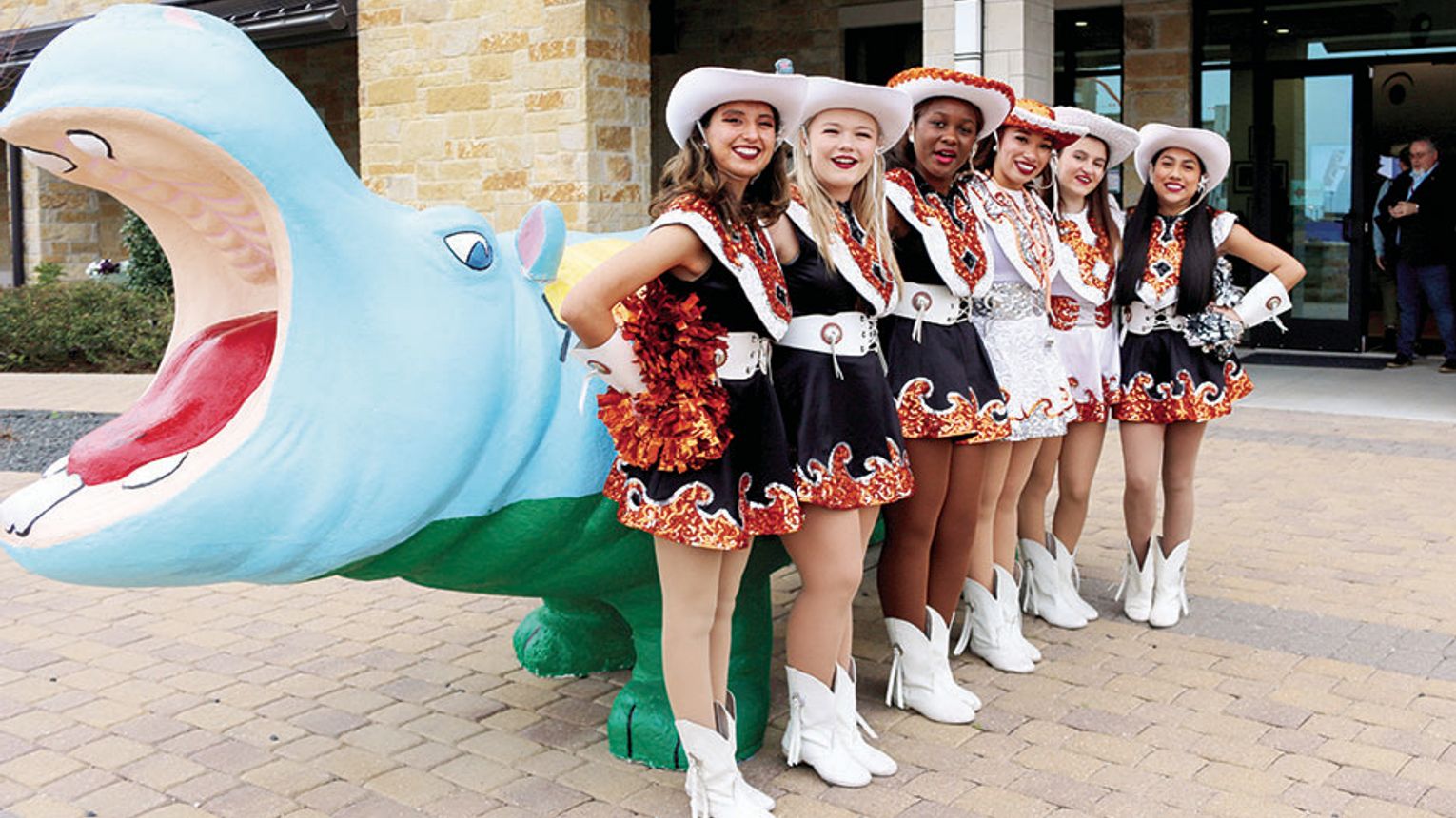 Hippos take over, transform Hutto City Hall