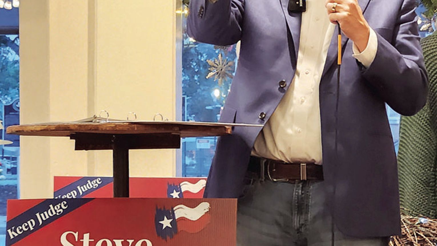 Snell launches county judge campaign with party