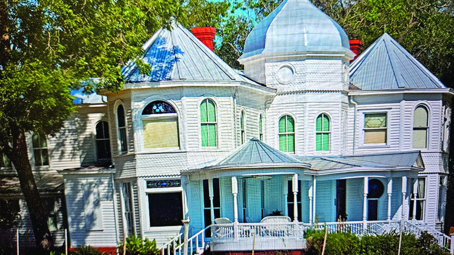 Spirited family at the Crawford Booth house