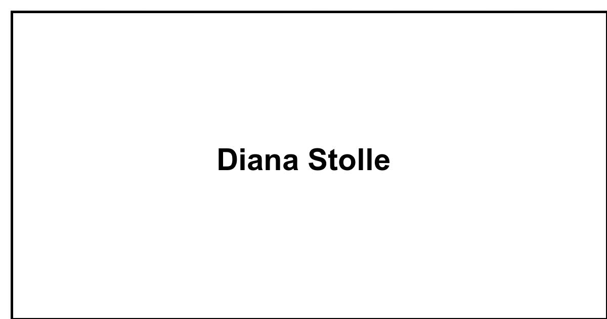 Obituary: Diana Stolle