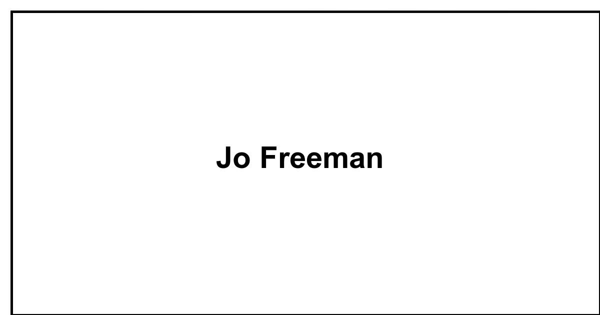 Obituary: Jo Freeman