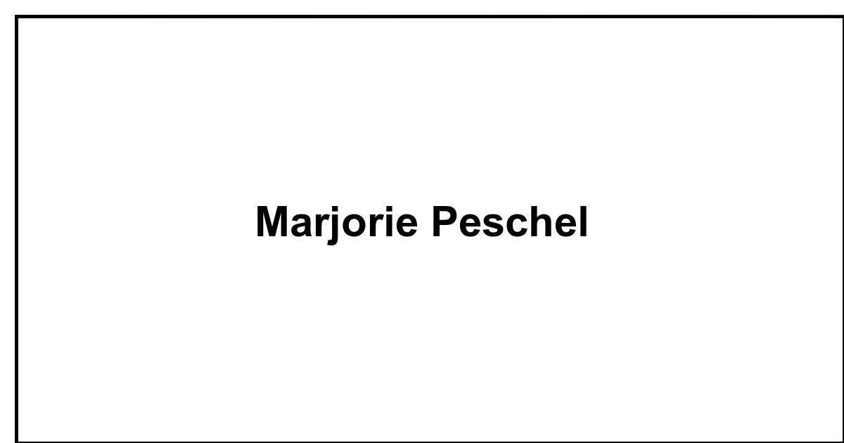 Obituary: Marjorie Peschel