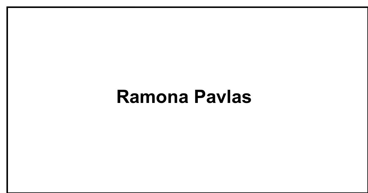 Obituary: Ramona Pavlas