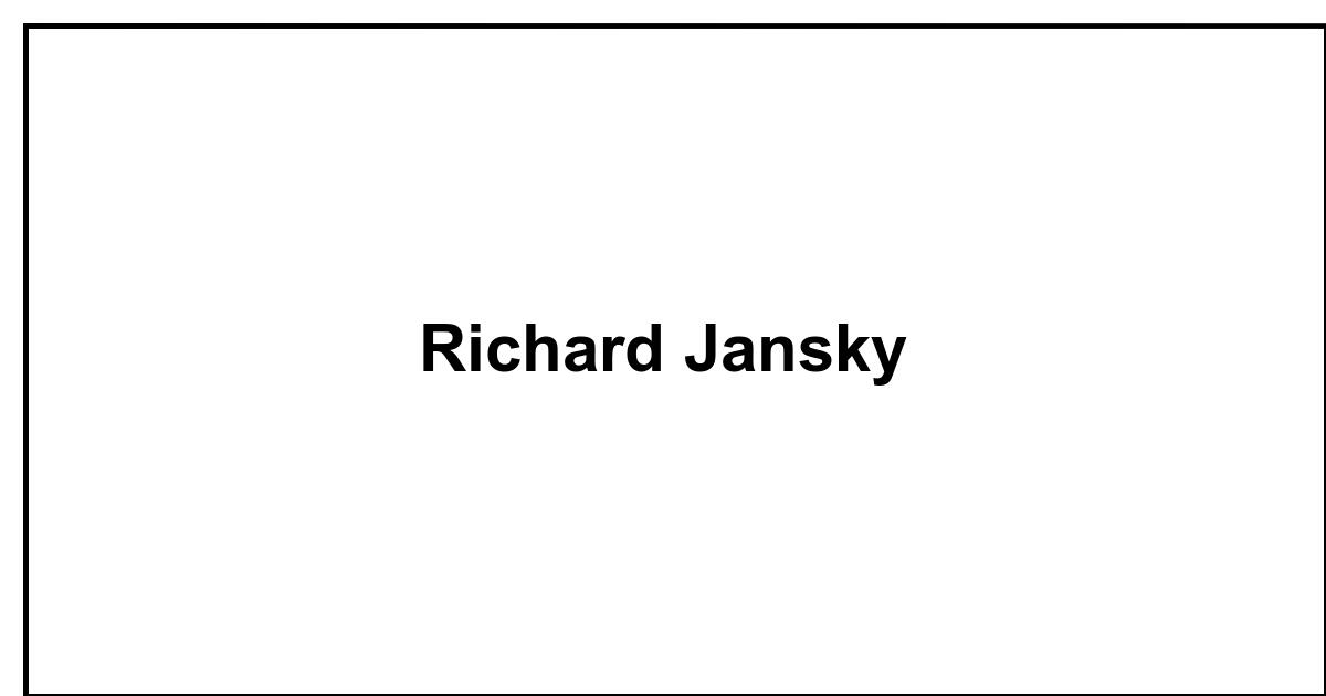 Obituary: Richard Jansky